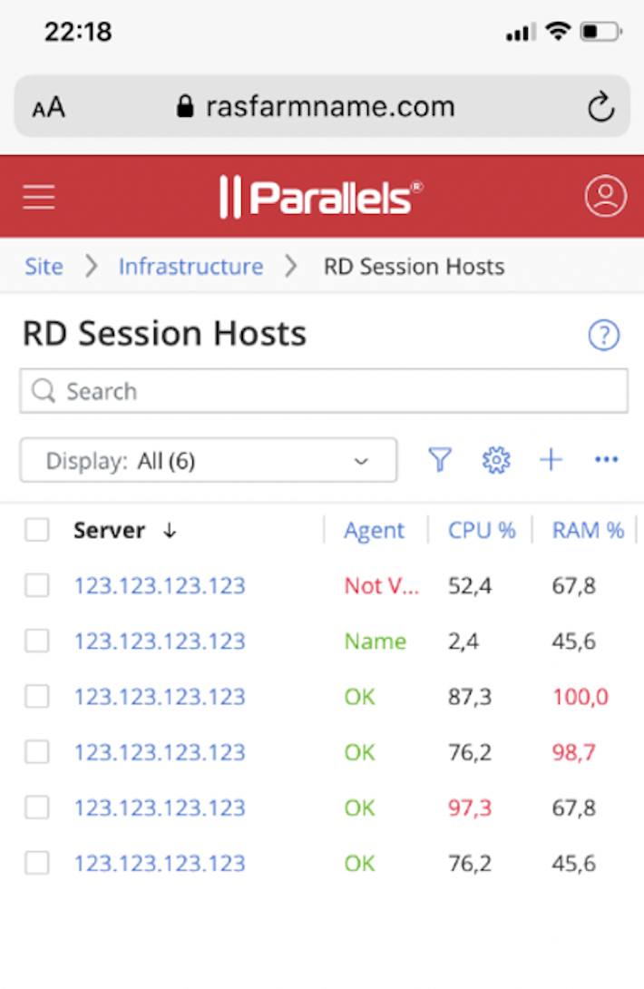 KB Parallels: Parallels RAS Management Portal